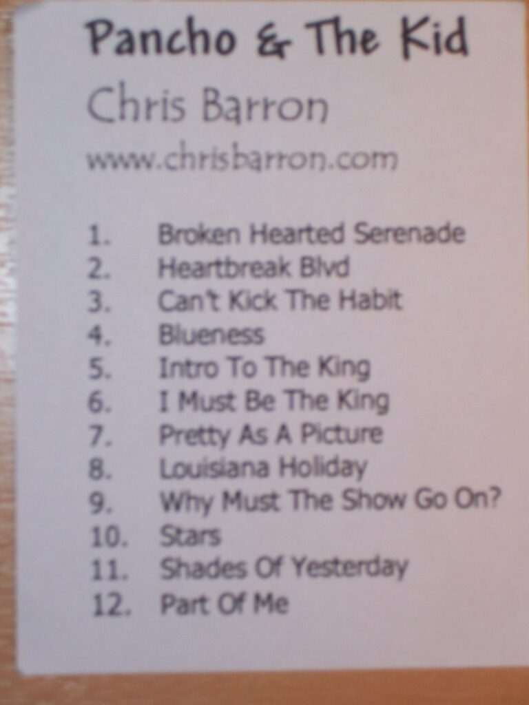 Chris Barron Solo Discography – Spin Doctors Archive